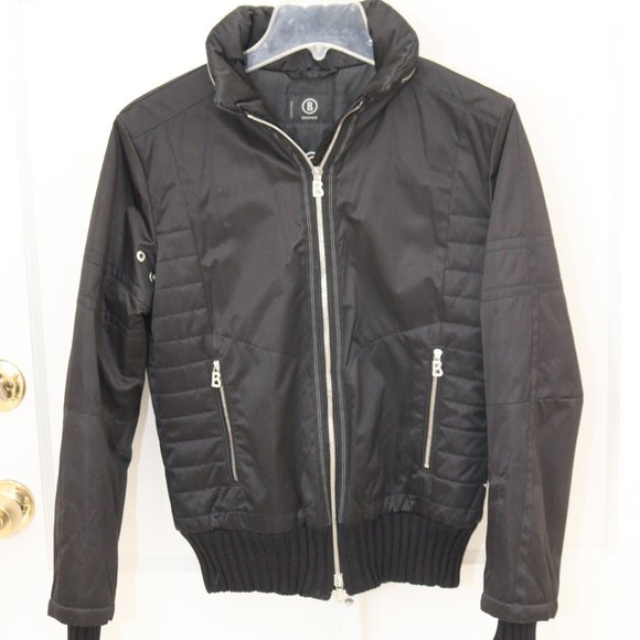 Bogner | Jackets & Coats | Bogner Black Bomber Jacket Insulated Ski ...
